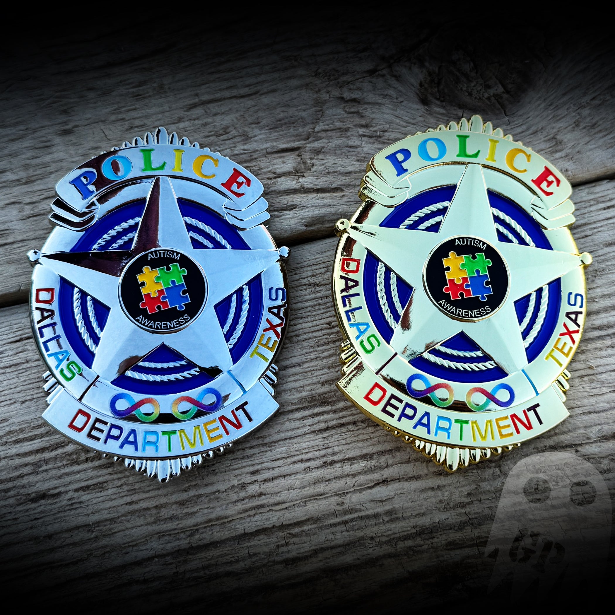 Dallas, TX PD Autism Badge – Ghost Patch Custom