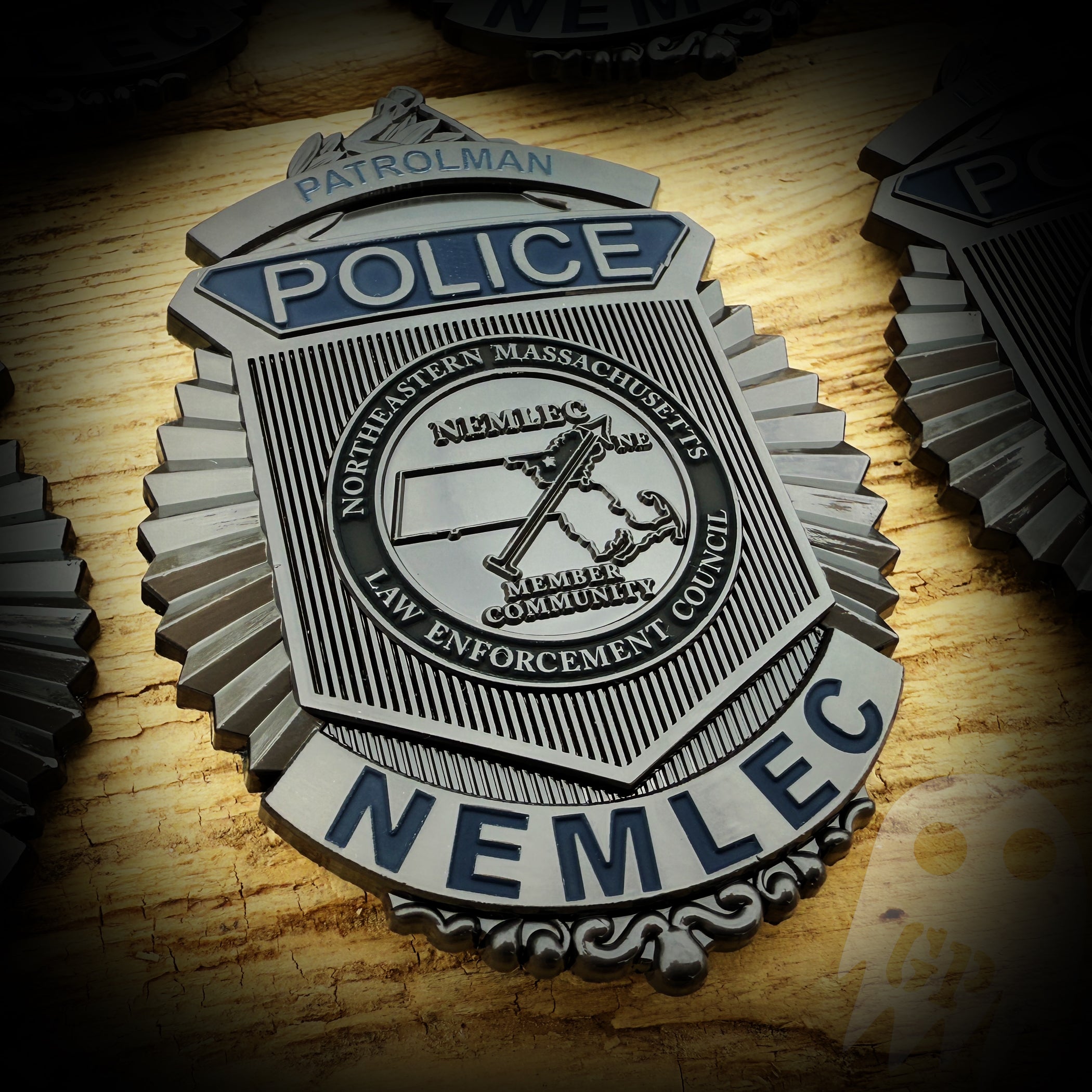 NEMLEC Metal Badge – Ghost Patch Custom