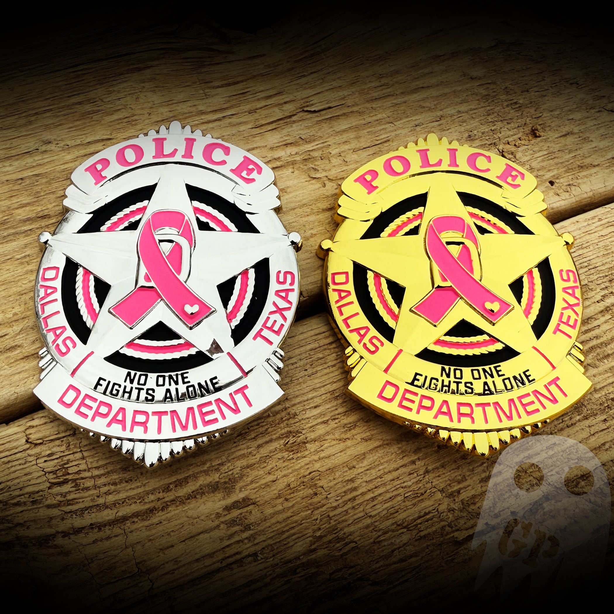 PINK - Dallas, TX PD Breast Cancer Awareness Badge – Ghost Patch Custom