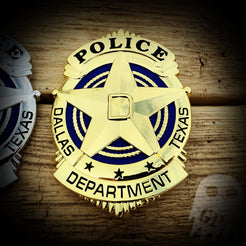 STANDARD - Dallas, TX PD Standard Issue Badge – Ghost Patch Custom