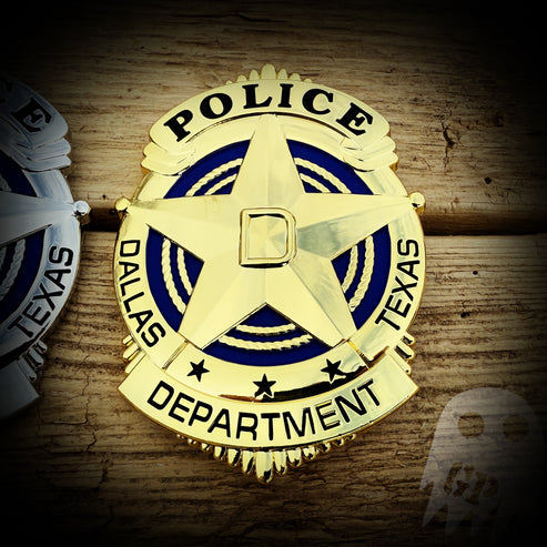 STANDARD - Dallas, TX PD Standard Issue Badge – Ghost Patch Custom