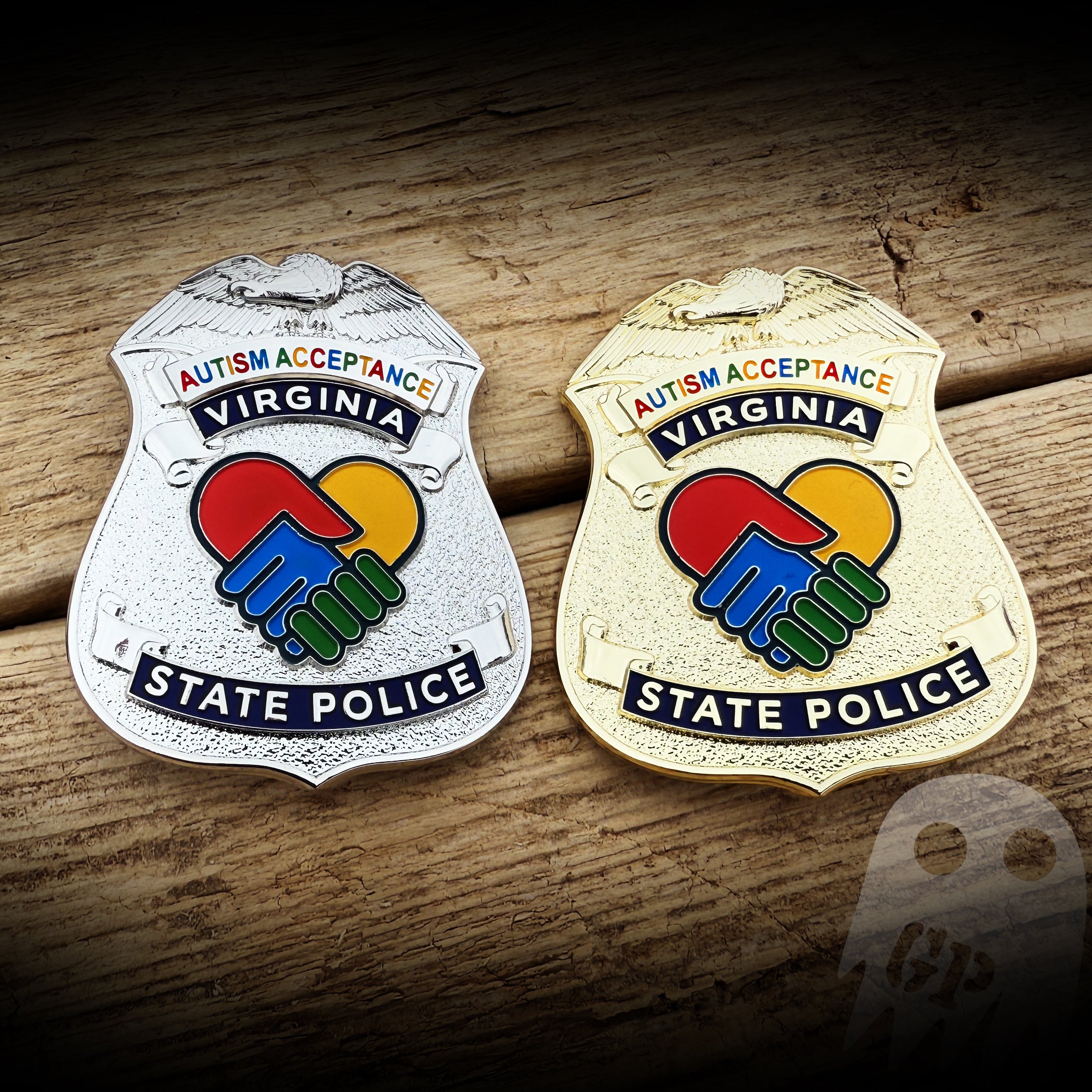 Autism - Virginia State Police Autism Awareness Badge – Ghost Patch Custom